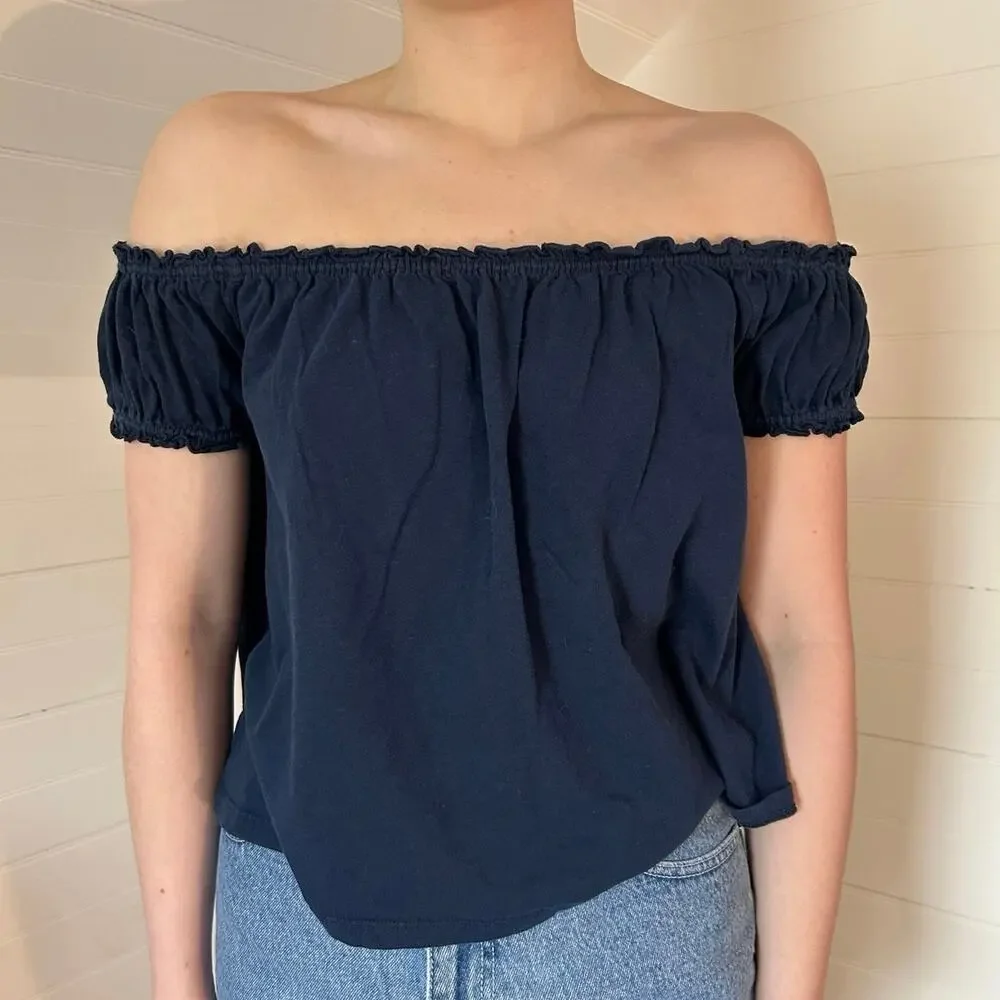 American Eagle Outfitters | Tops | Navy Blue American Eagle Off The ...
